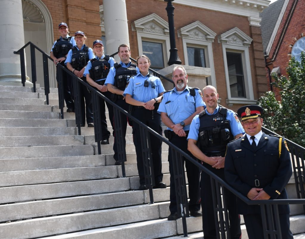 BPS Special Constables deployed in downtown Brantford | BrantBeacon