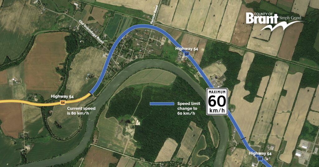 County of Brant to reduce speed on section of Hwy. 54 | BrantBeacon