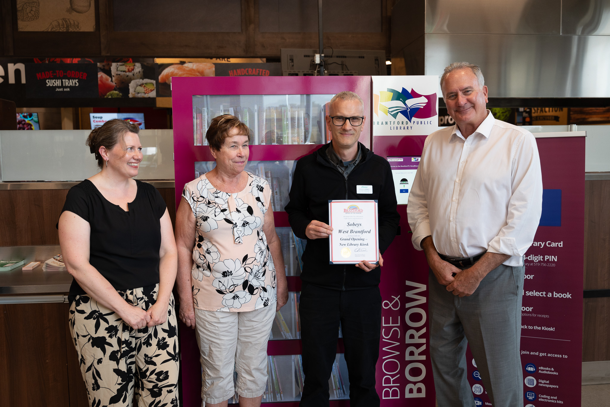 Brantford Public Library unveils latest self-serve kiosk | BrantBeacon