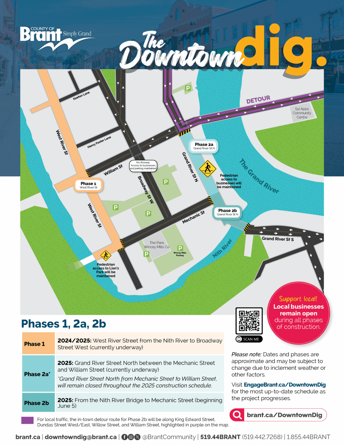 Phase Two of Downtown Dig to commence on June 5 | BrantBeacon