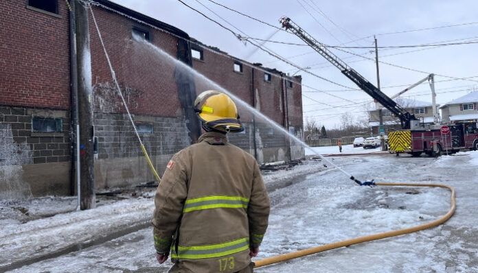 Massive fire destroys commercial building in Brantford | BrantBeacon